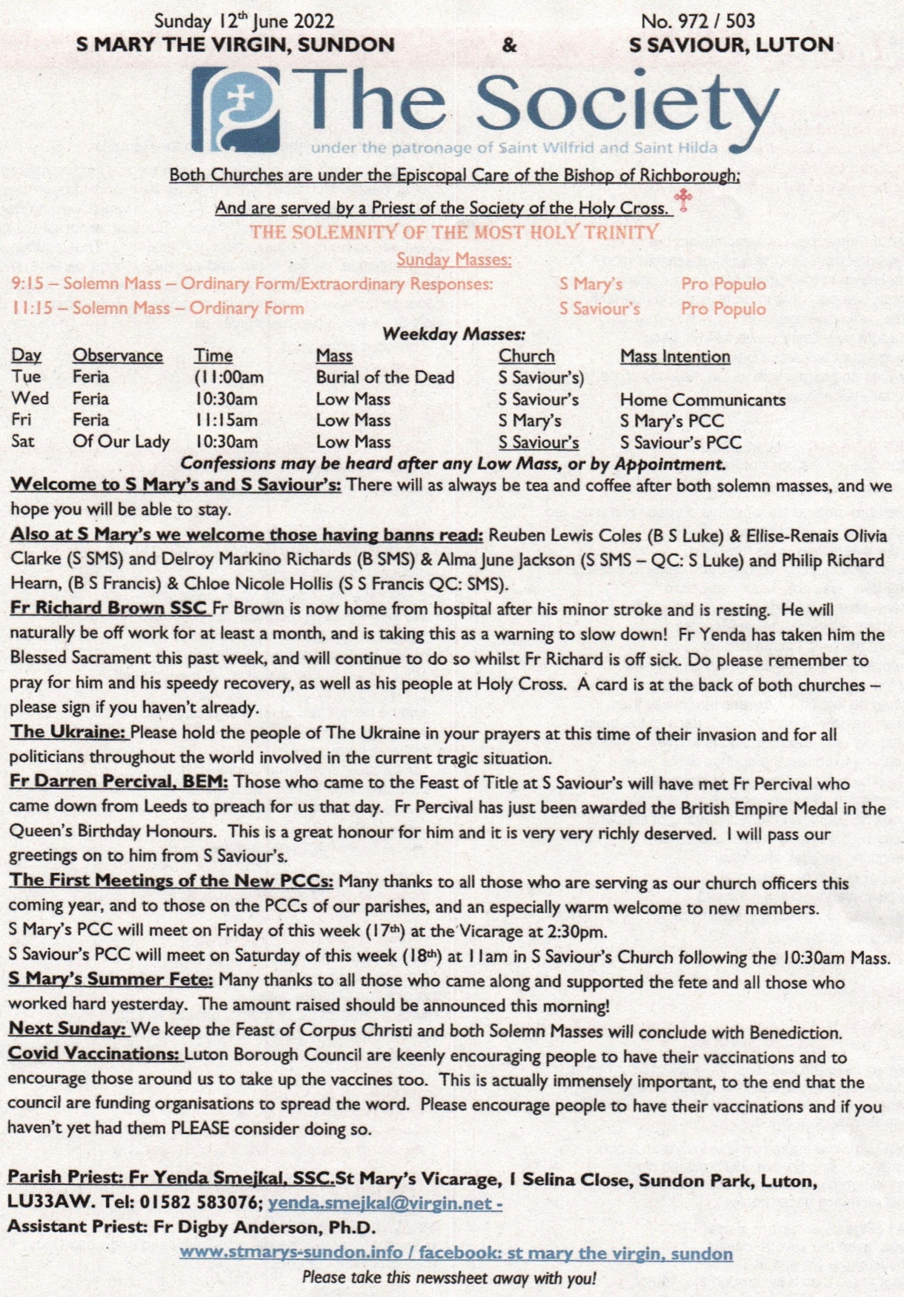 St Mary's Church Sundon – The Parish Church of Upper & Lower Sundon ...