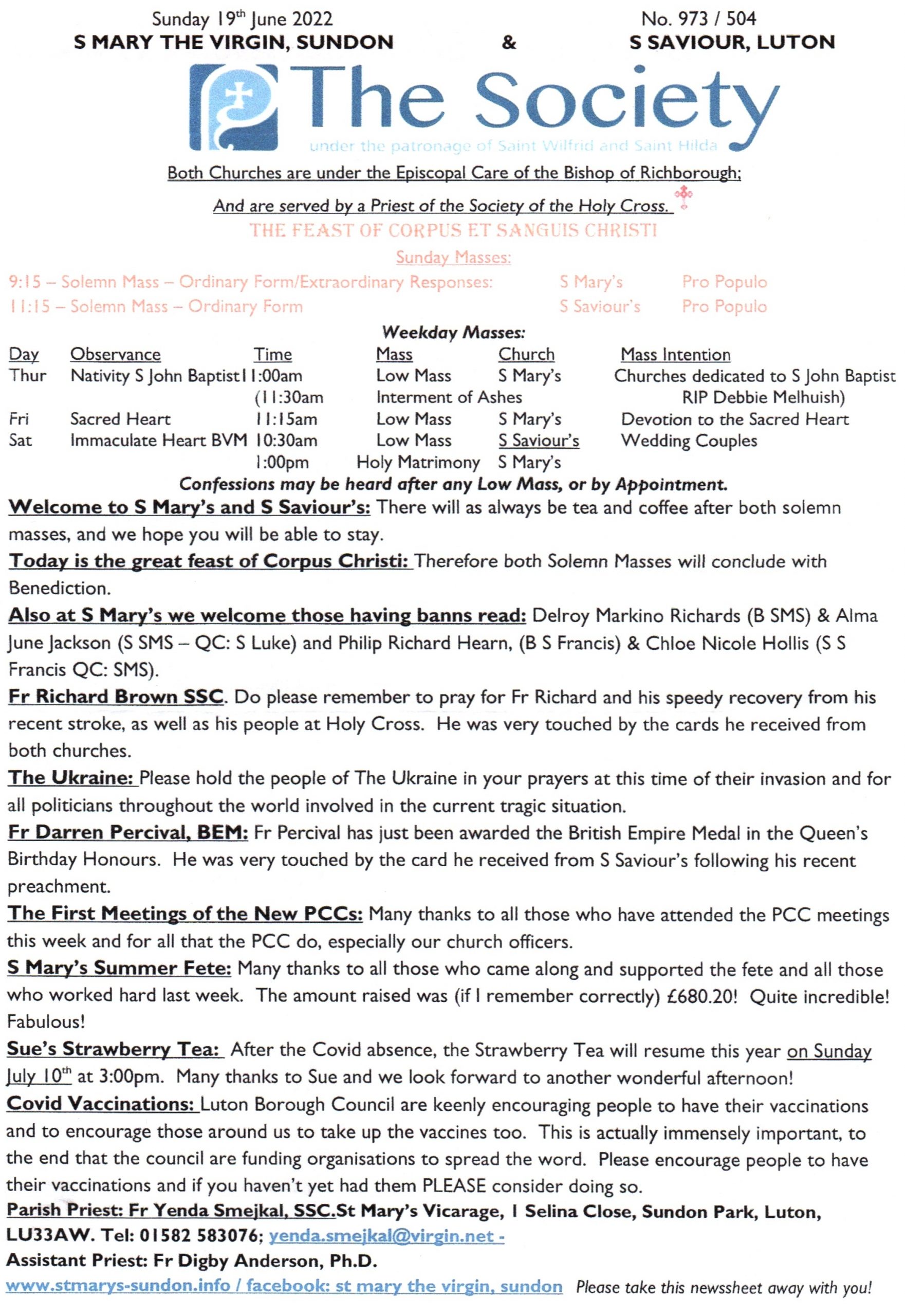 St Mary's Church Sundon – The Parish Church of Upper & Lower Sundon ...