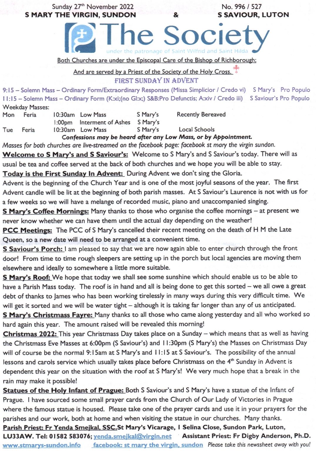 St Mary's Church Sundon – The Parish Church of Upper & Lower Sundon ...