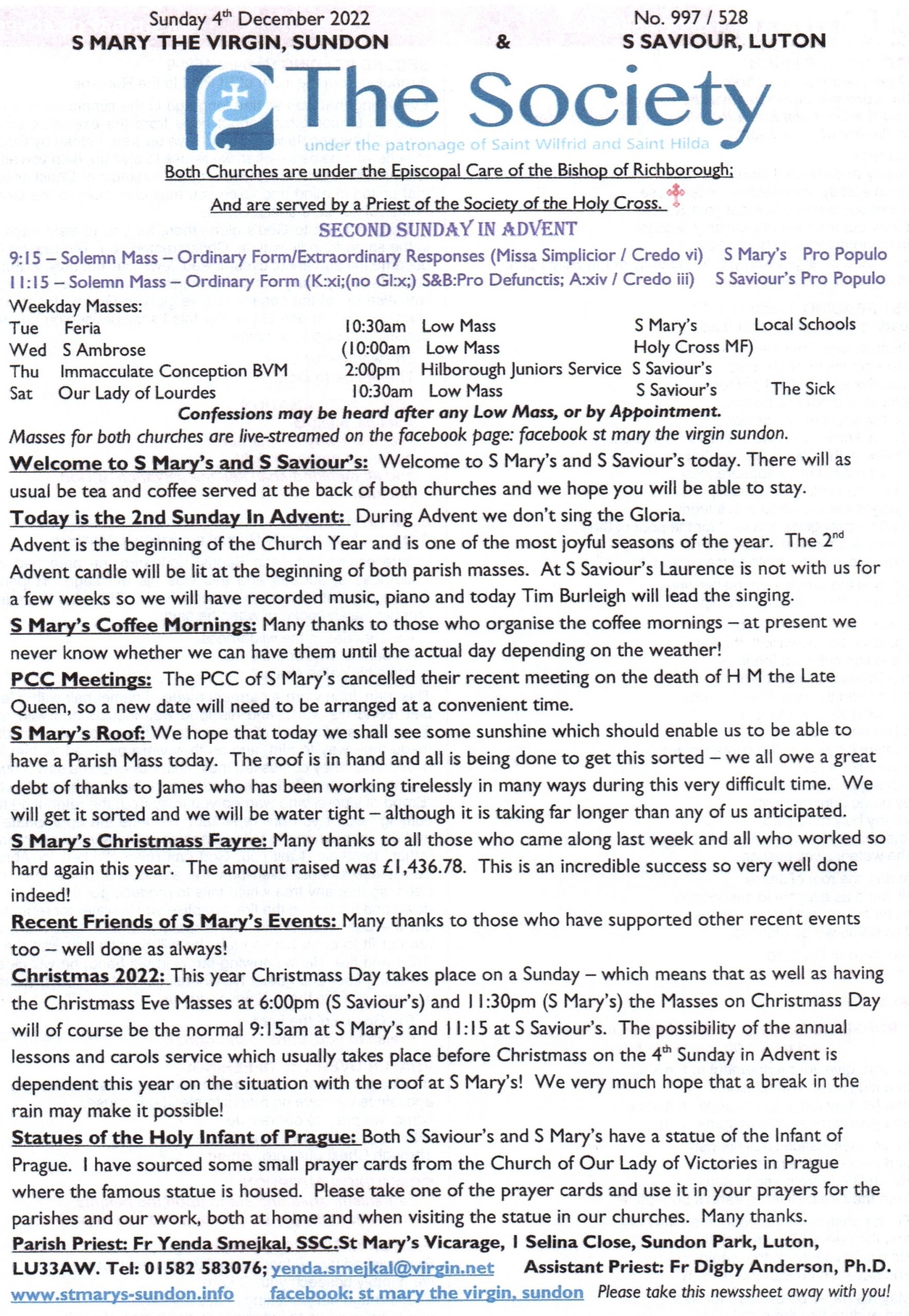 St Mary's Church Sundon – The Parish Church of Upper & Lower Sundon ...