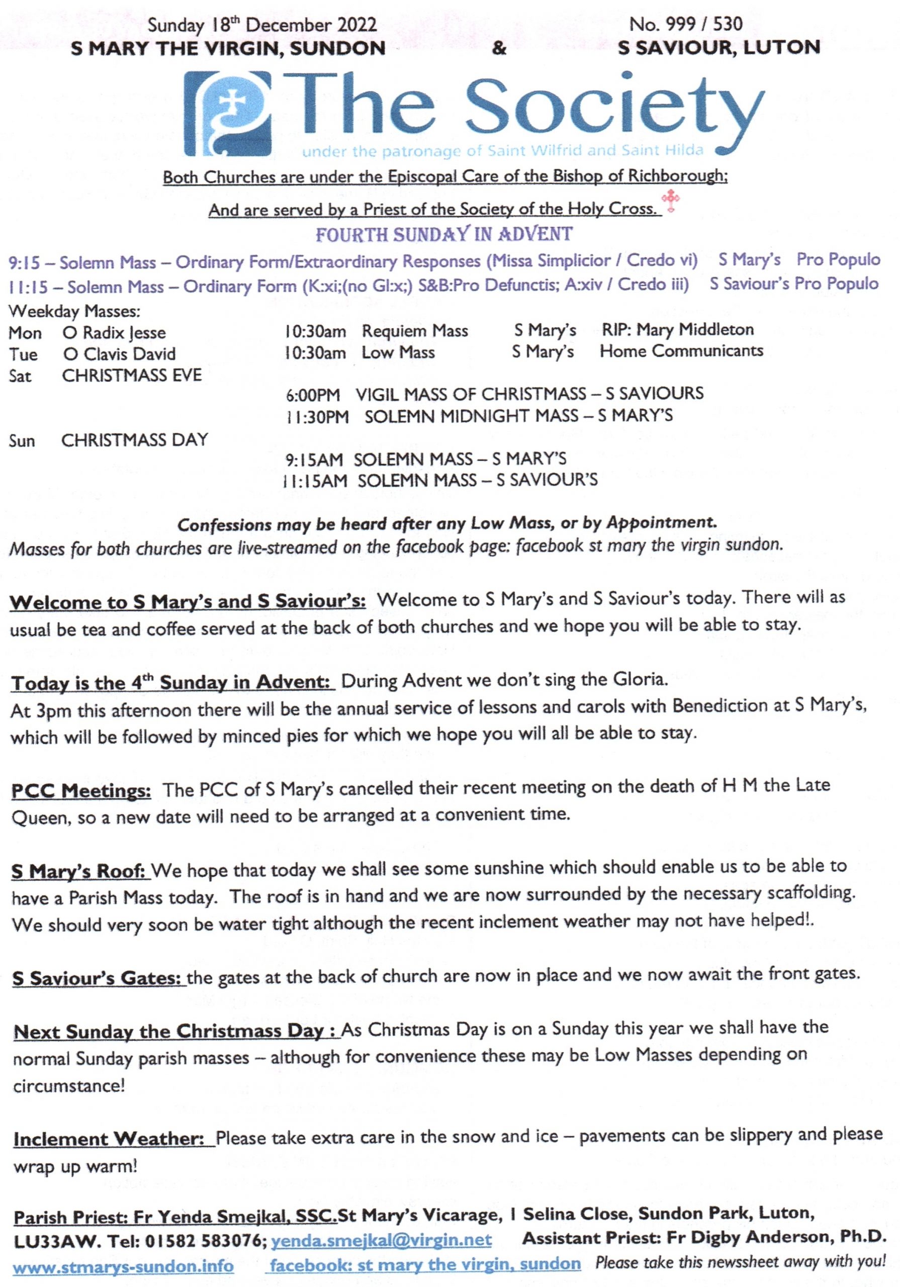 St Mary's Church Sundon – The Parish Church of Upper & Lower Sundon ...