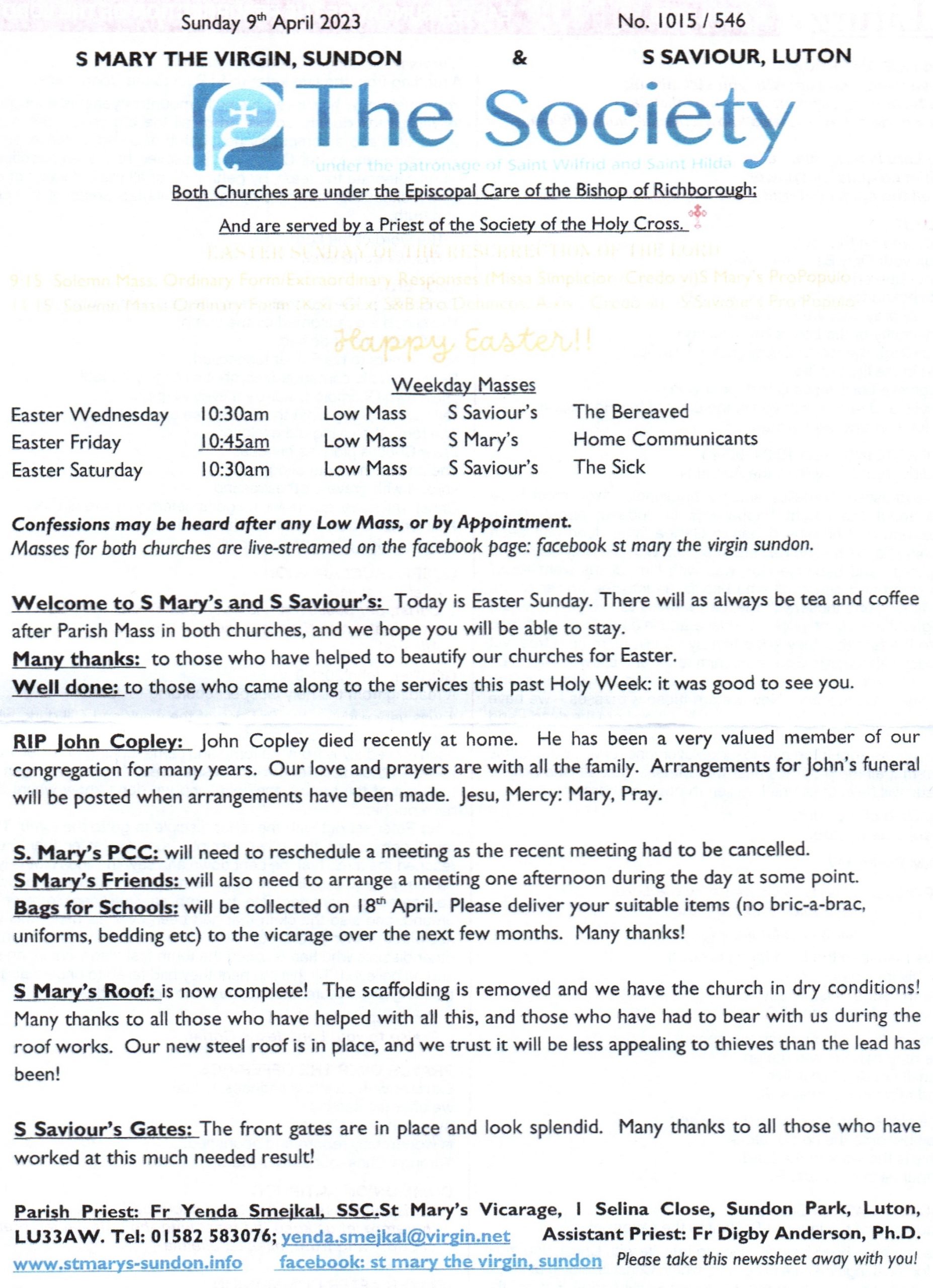 St Mary's Church Sundon – The Parish Church of Upper & Lower Sundon ...