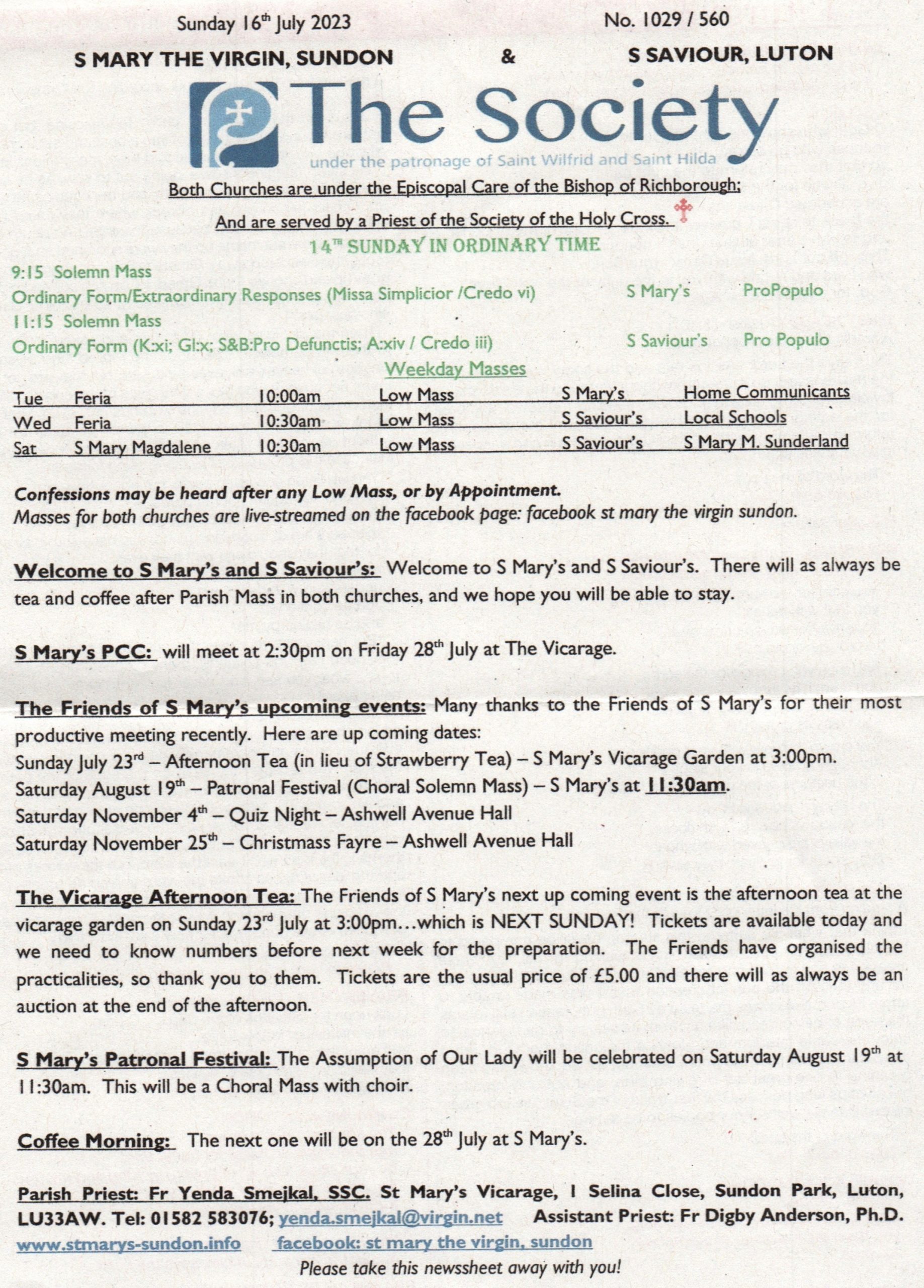 St Mary's Church Sundon – The Parish Church of Upper & Lower Sundon ...