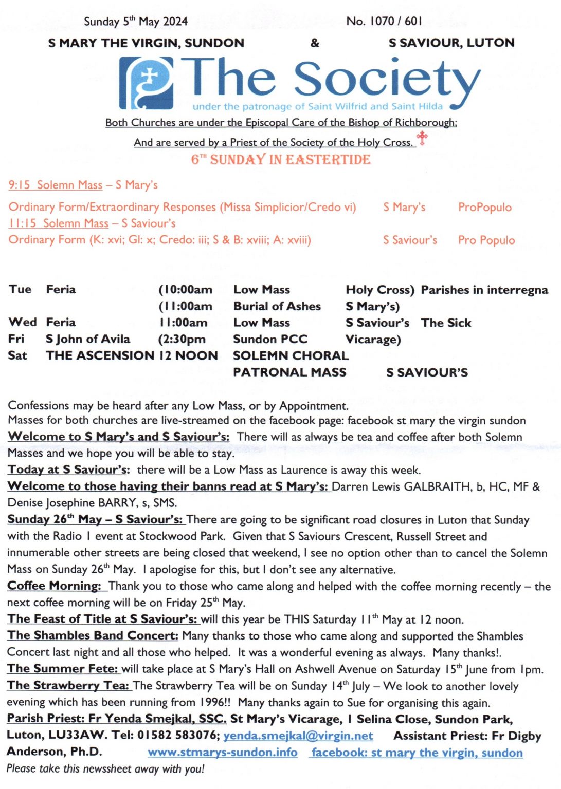 St Mary's Church Sundon – The Parish Church of Upper & Lower Sundon ...