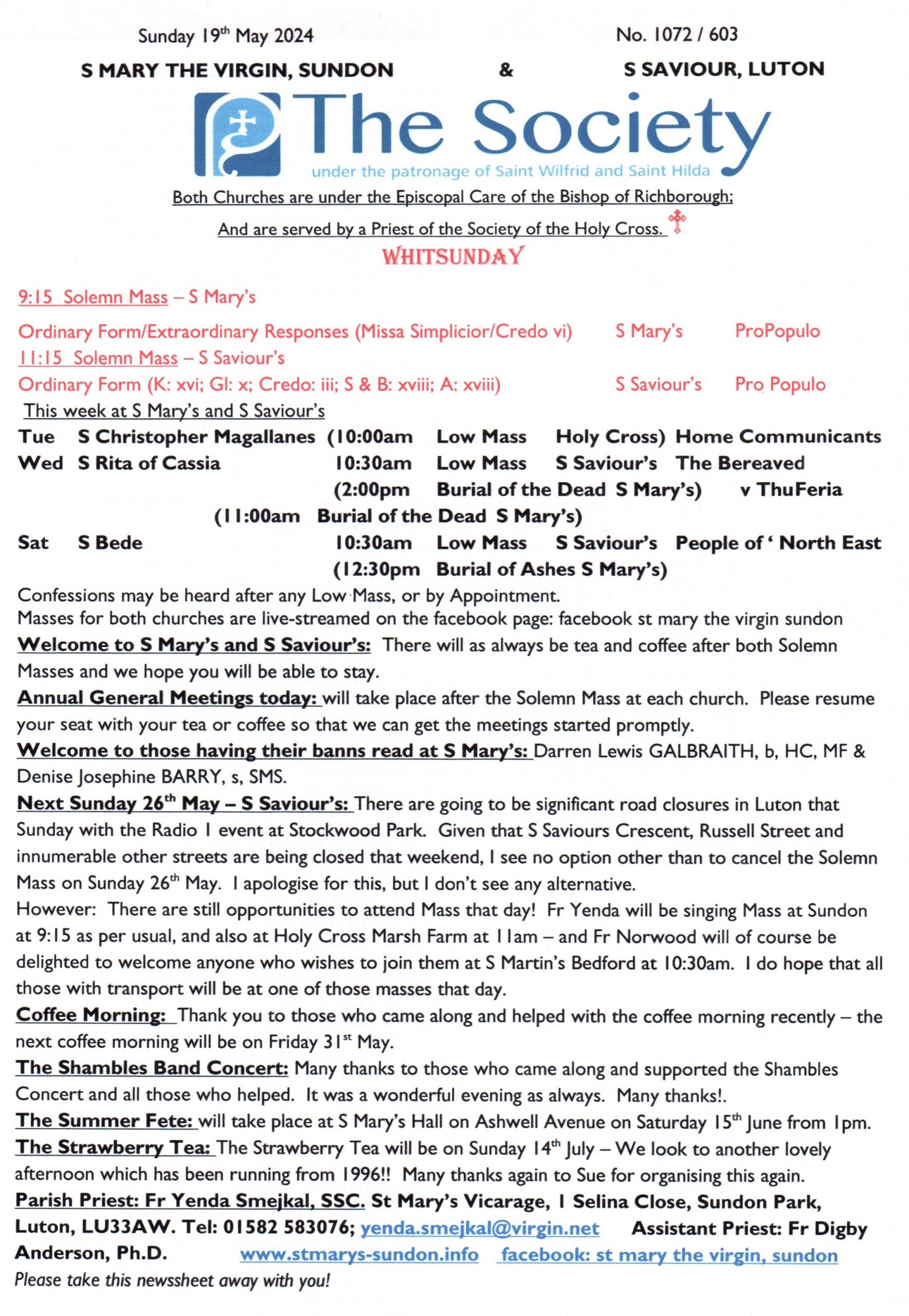 St Mary's Church Sundon – The Parish Church of Upper & Lower Sundon ...