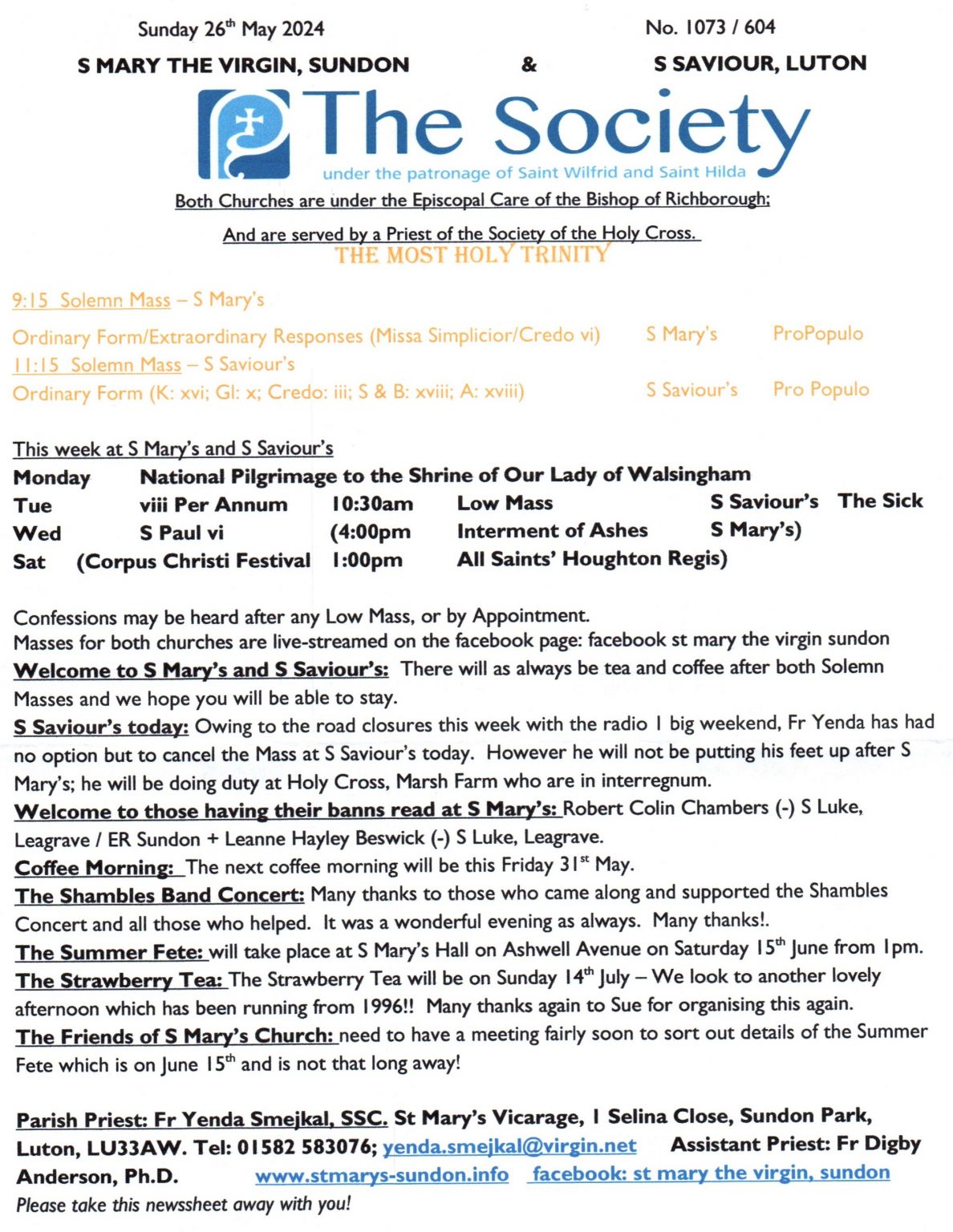 St Mary's Church Sundon – The Parish Church of Upper & Lower Sundon ...