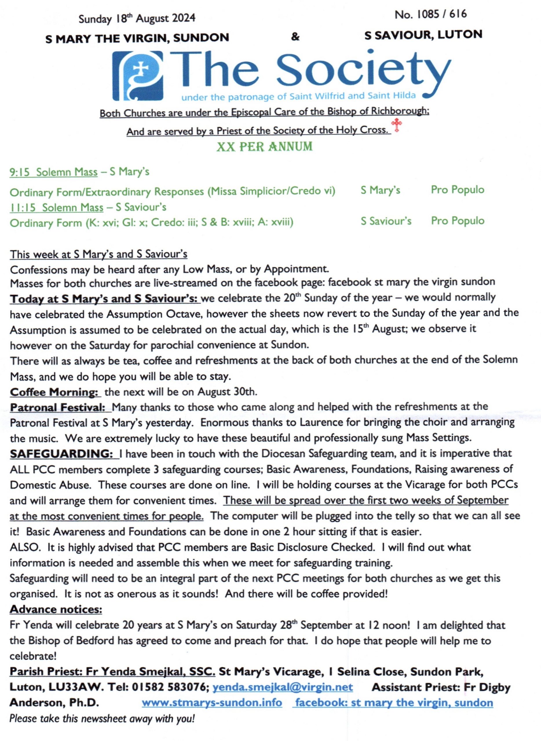 St Mary's Church Sundon – The Parish Church of Upper & Lower Sundon ...